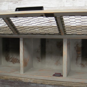 Farmhouse Chicken Wire Cubbie Cabinet - Etsy