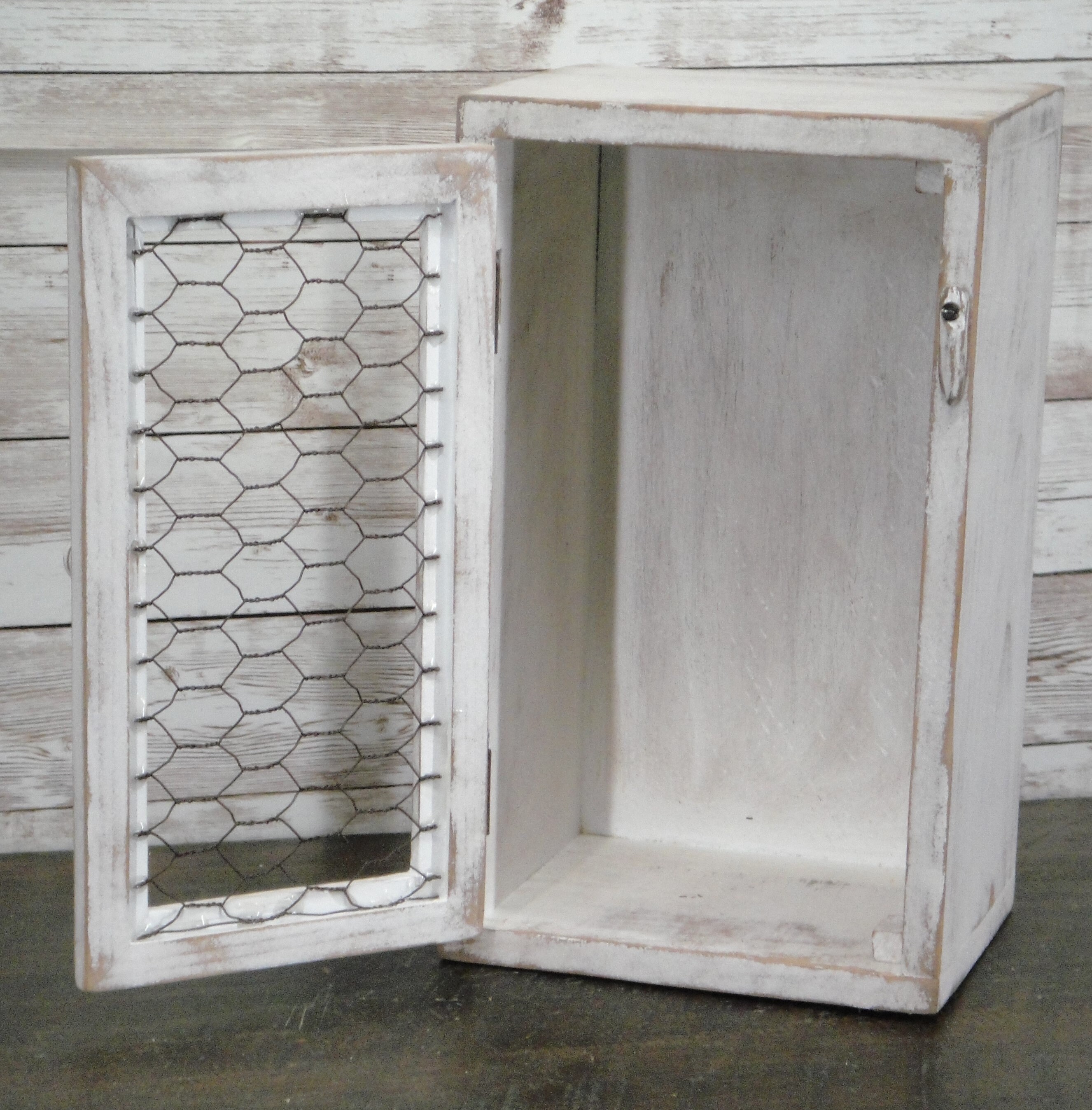 Mini Rustic Chicken Wire Cupboard | Etsy