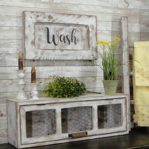 Wash Hand-made Farmhouse Bathroom Sign - Etsy
