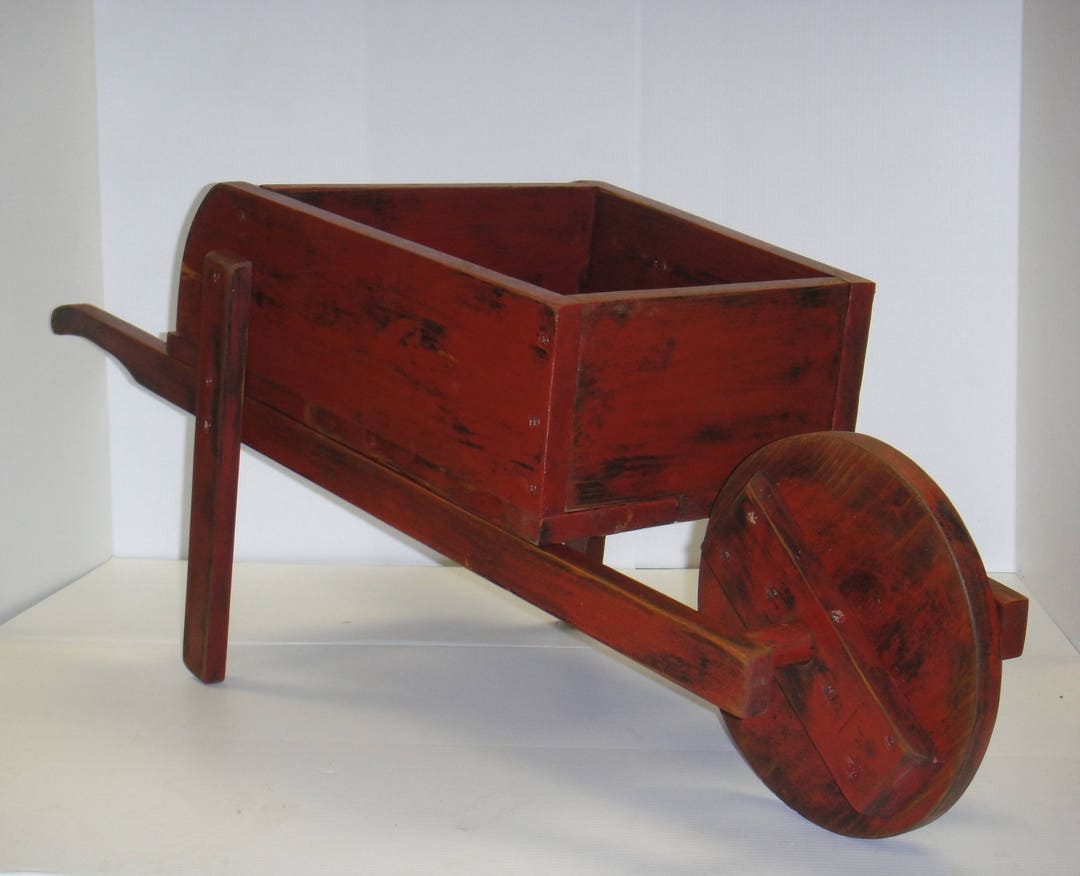 Rustic Decorative Wheelbarrow Planter - Etsy