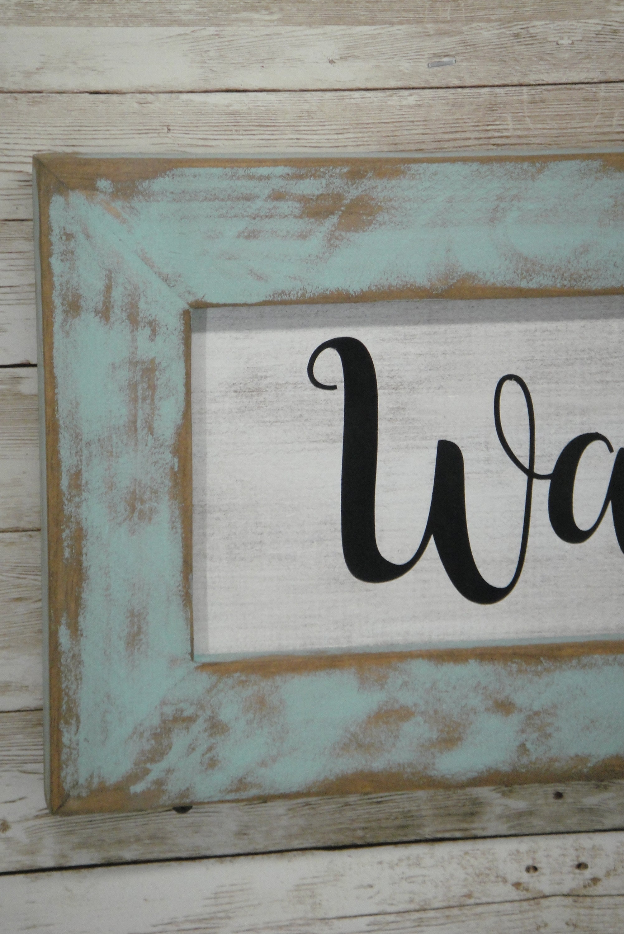 Wash Hand-made Farmhouse Bathroom Sign - Etsy