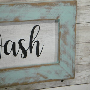Wash Hand-made Farmhouse Bathroom Sign - Etsy