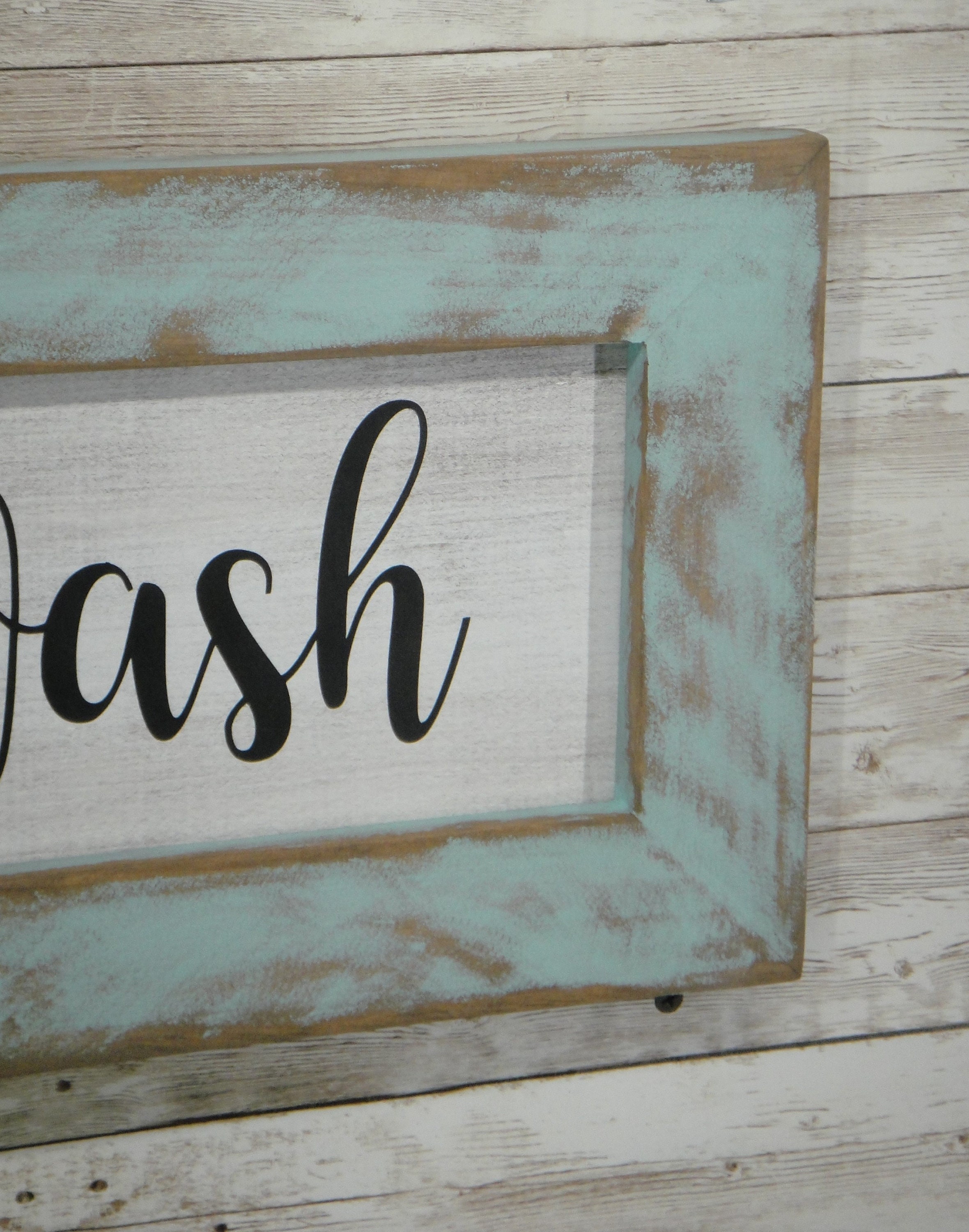 Wash Hand-made Farmhouse Bathroom Sign - Etsy