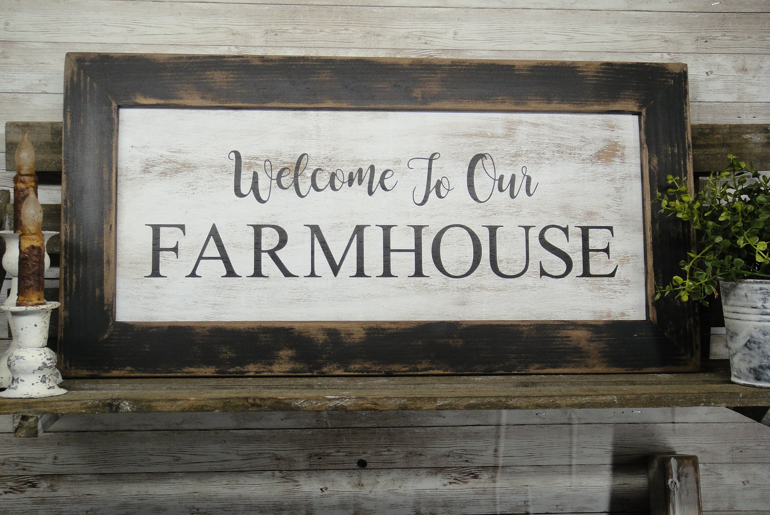 Welcome to Our Farmhouse Sign | Etsy