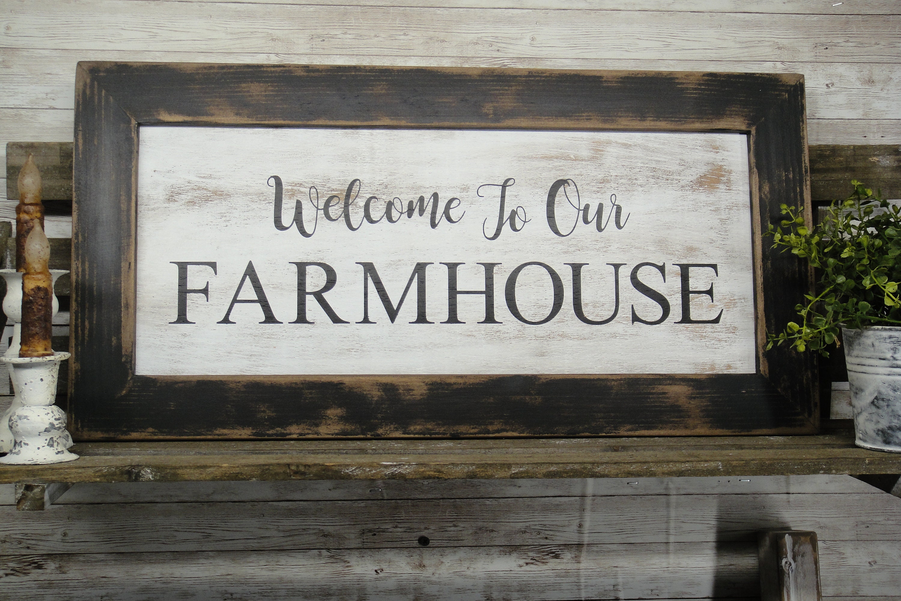 Welcome to Our Farmhouse Sign - Etsy