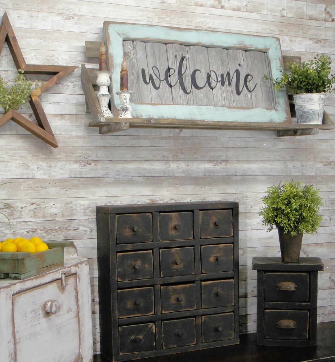 Welcome Handmade Farmhouse Sign - Etsy