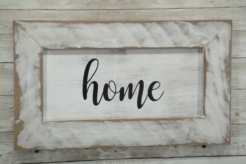 Home Hand-Made Farmhouse Sign | Etsy