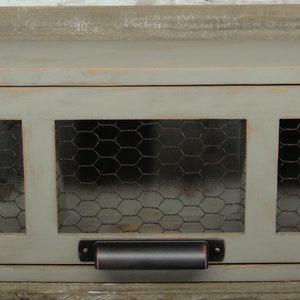 Farmhouse Chicken Wire Cubbie Cabinet - Etsy