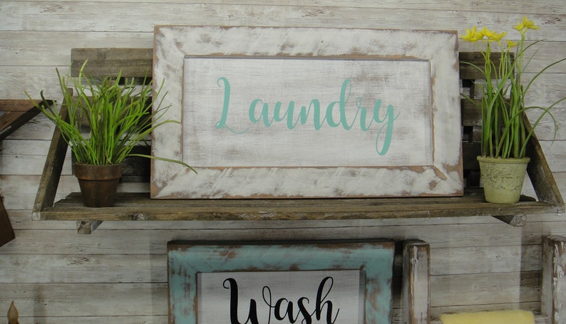 Laundry Hand-made Farmhouse Sign - Etsy