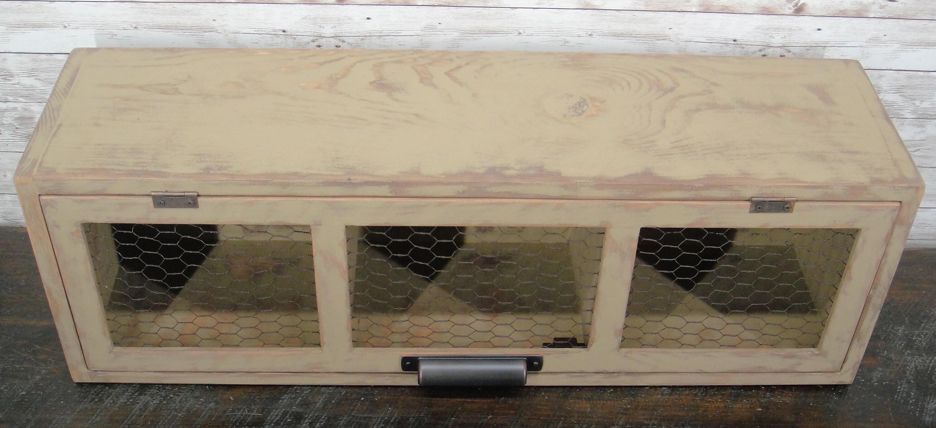 Large Rustic Farmhouse Chicken Wire Cubbie - Etsy