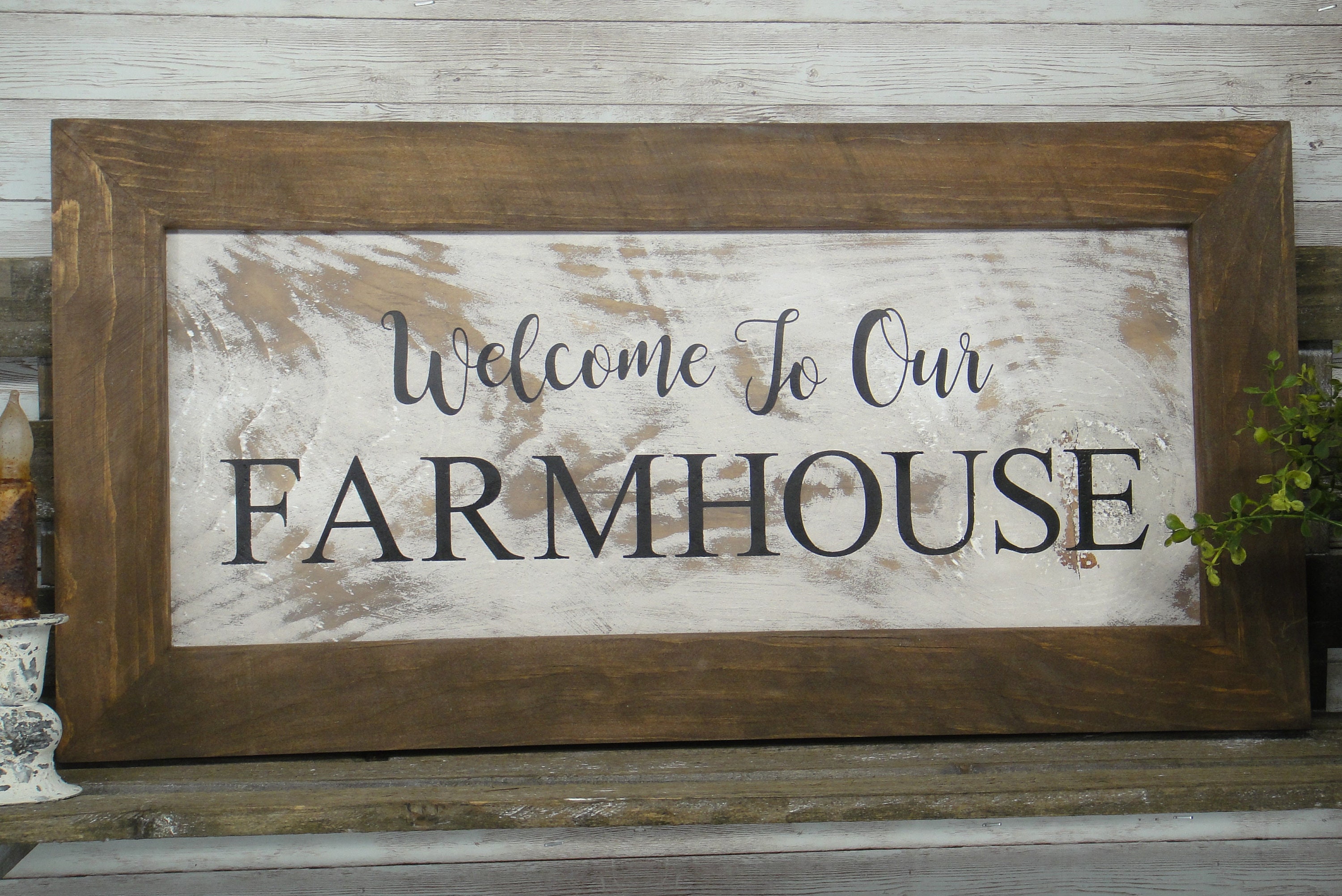 Welcome to Our Farmhouse Sign | Etsy