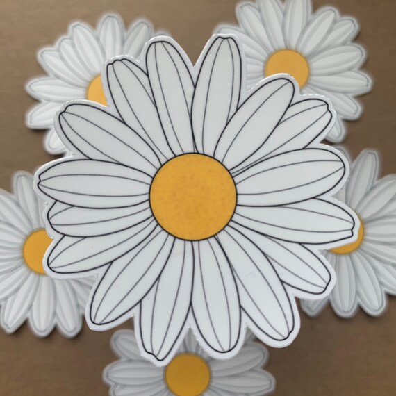Daisy Sticker | Etsy