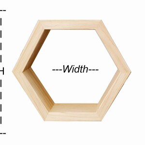 Set of 3 Hexagon Shadow Boxes Made From Oak - Etsy