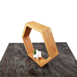 Set of 3 Hexagon Shadow Boxes Made From Oak - Etsy