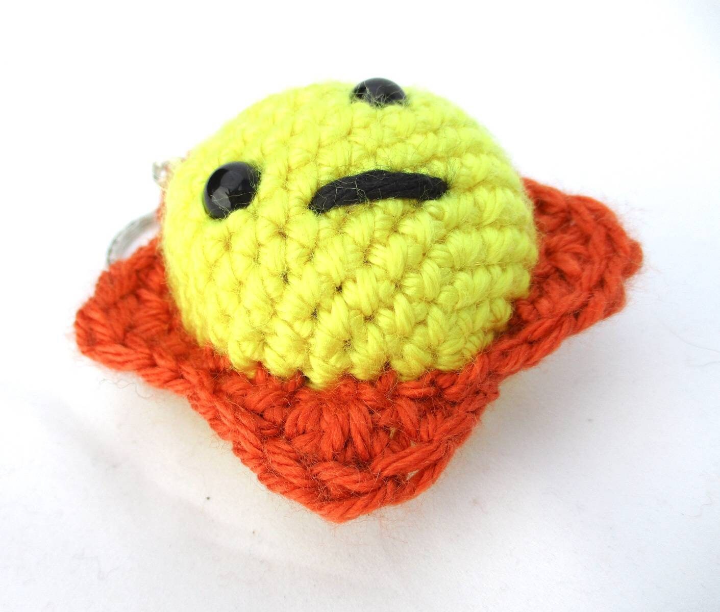 Yellow Sun Charm Crochet Keychain Amigurumi Sun, Zipper Pull, Sun Thing ...