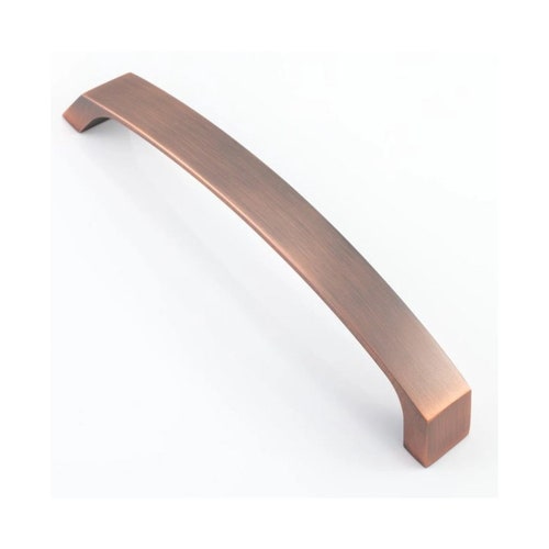 Brushed Copper Sleek Drawer Cabinet Handle 128mm Fixing - Etsy UK
