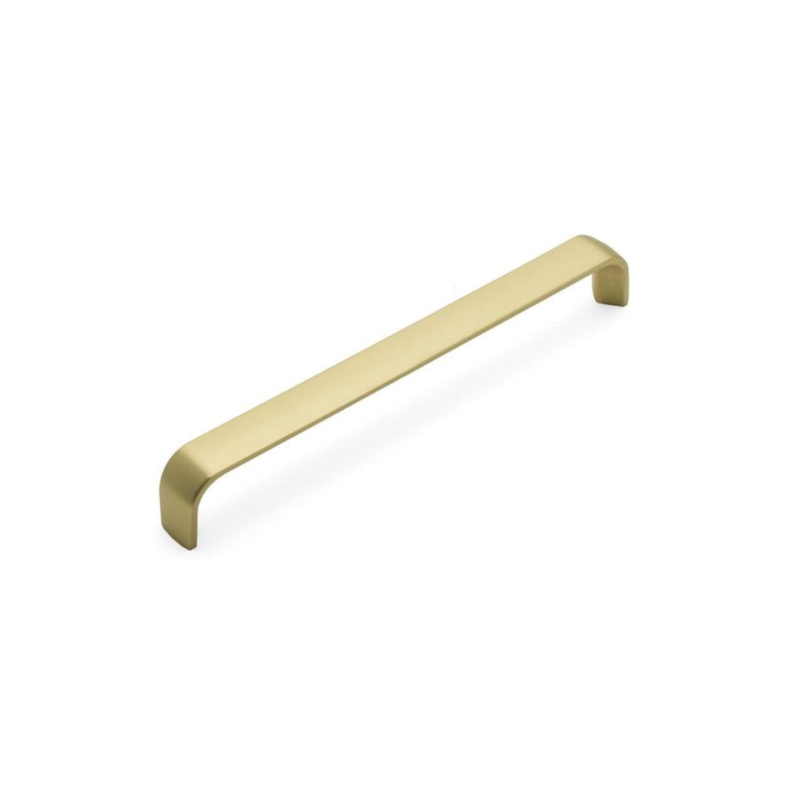 Satin Brass Slim Chunky Drawer Cabinet Handle, 128mm Fixing Centres ...
