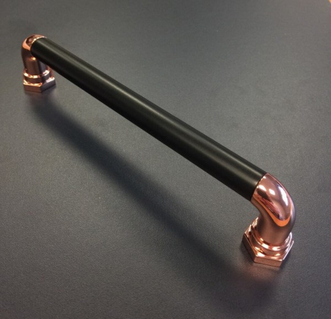 Industrial Copper Pipe Handle 160mm Centres Cupboard / Wardrobe Door ...