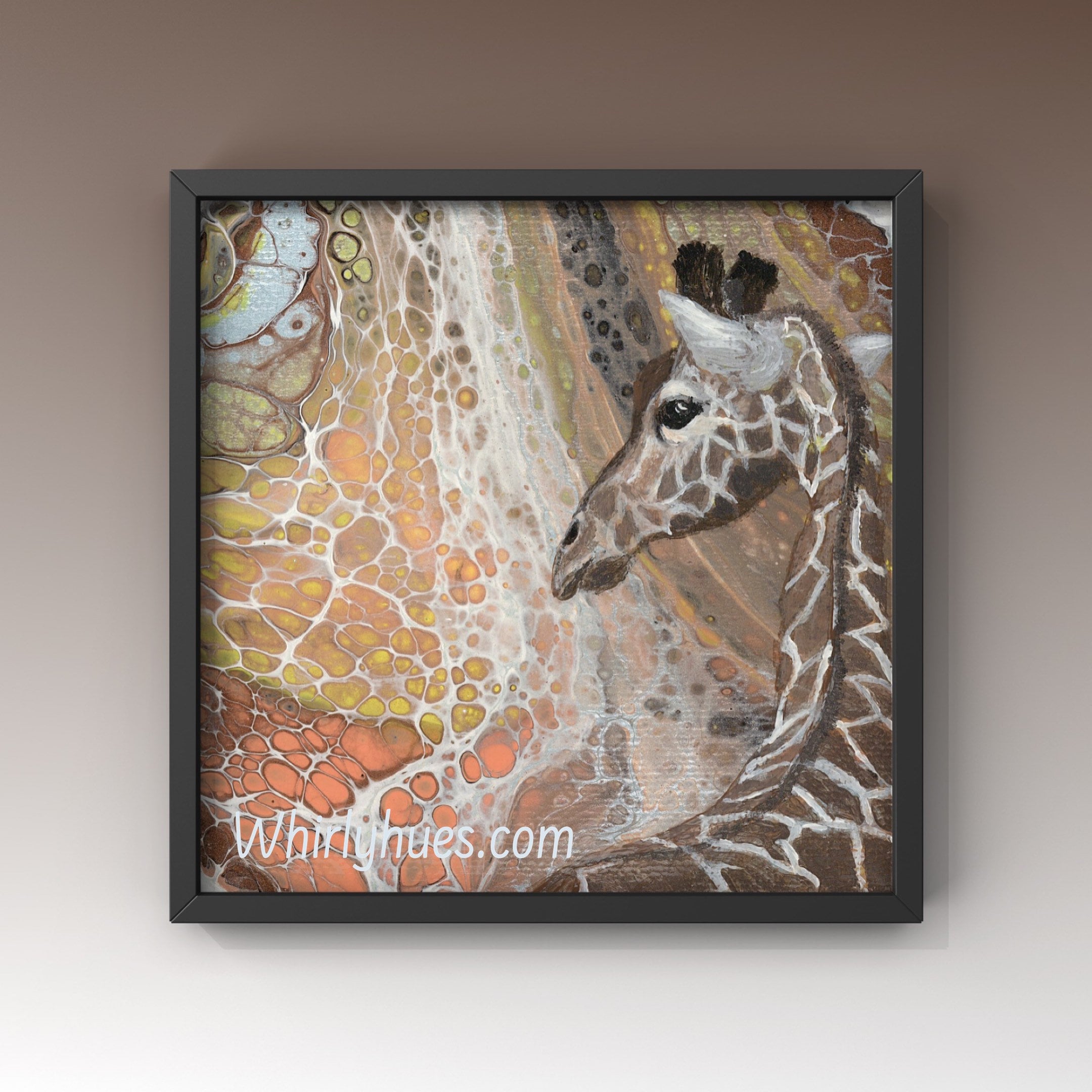 Abstract Giraffe Painting