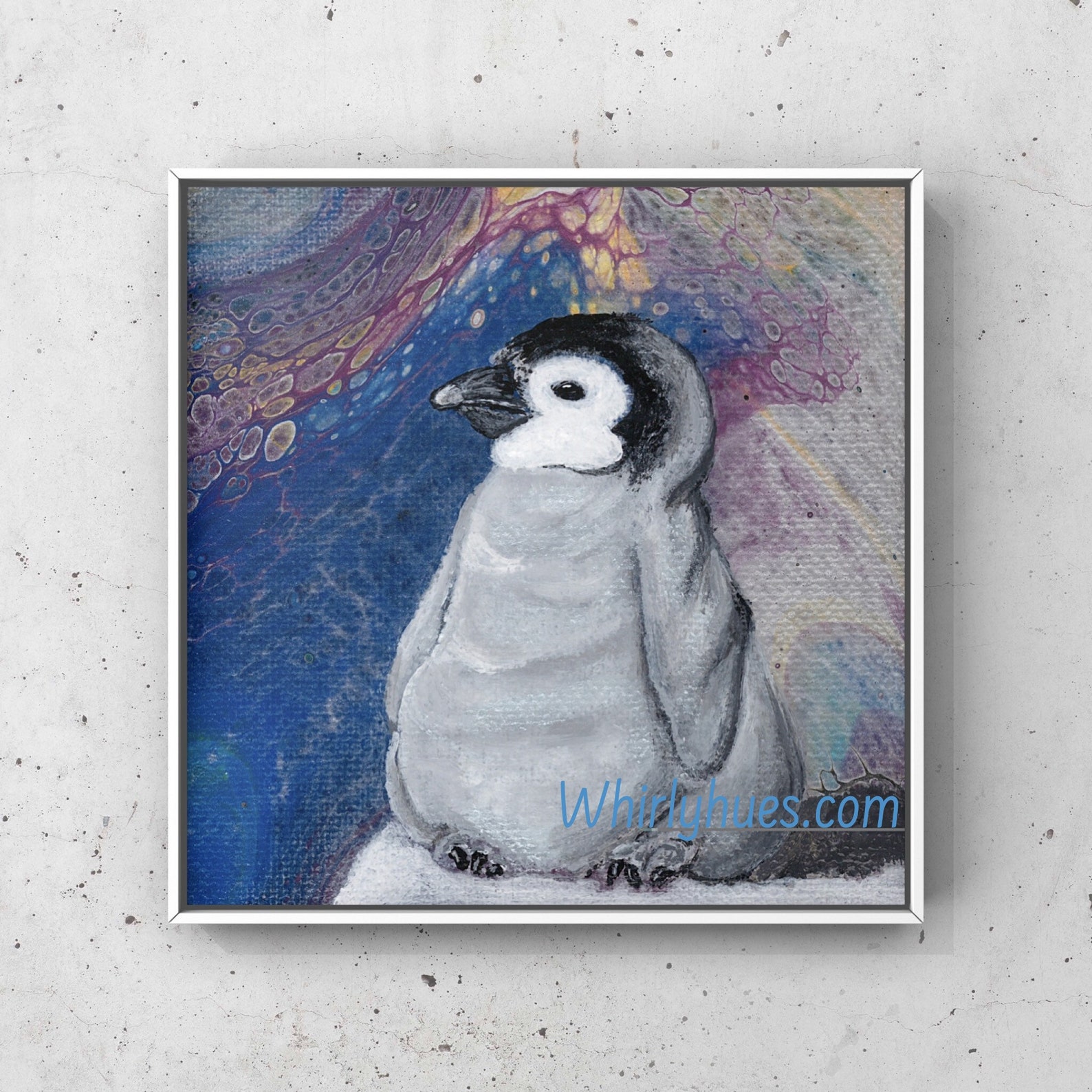 Abstract Art - Baby Penguin Print - Animal Art - Wall Decor - Home ...