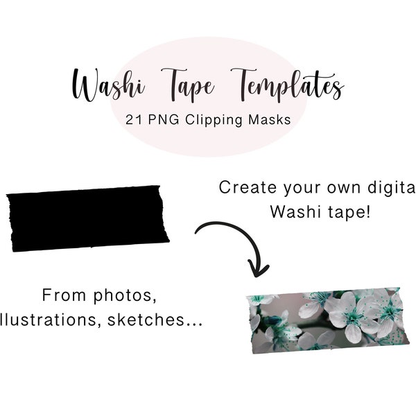 Digital Washi Tape - Etsy