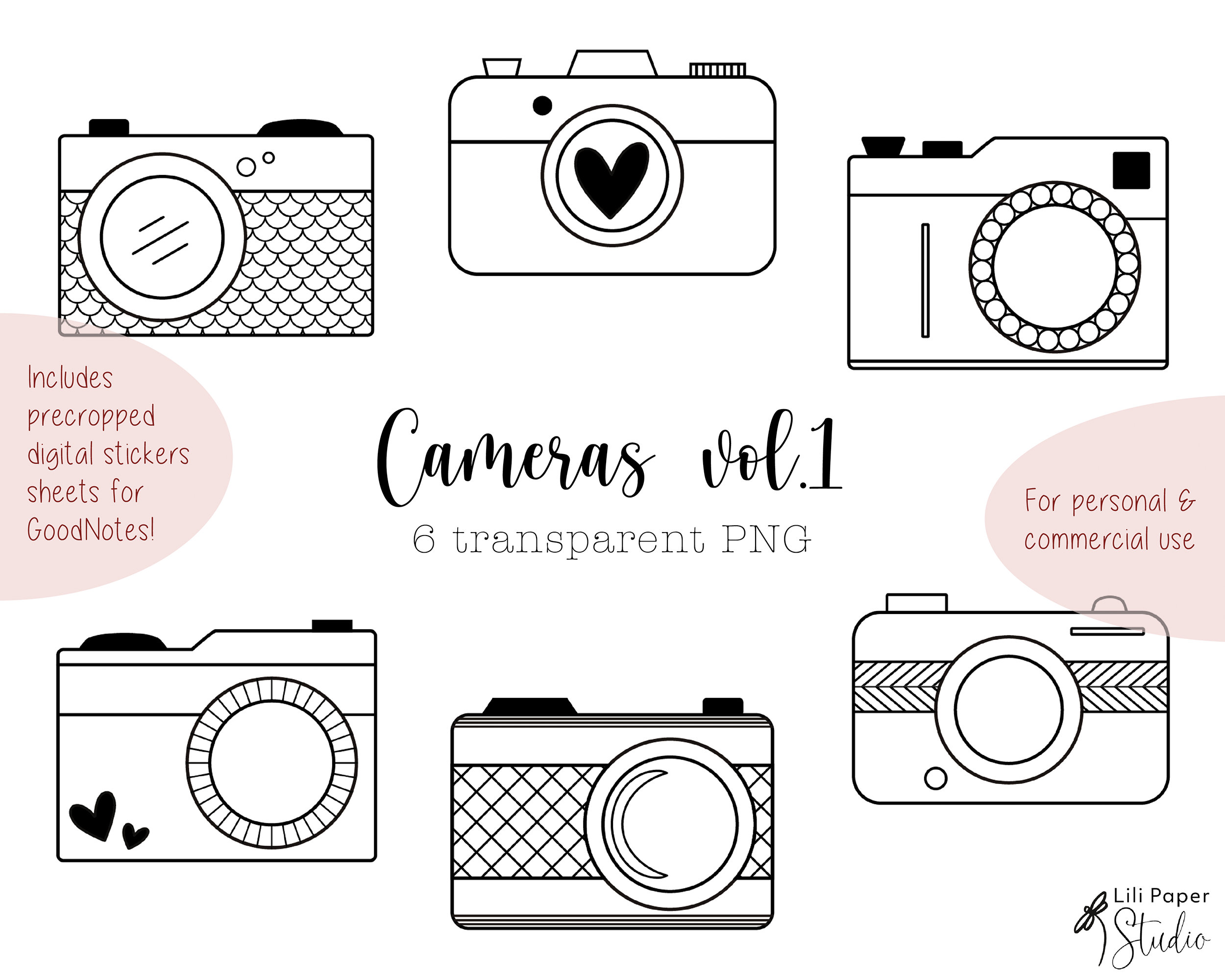 6x9cm Camera Clipart