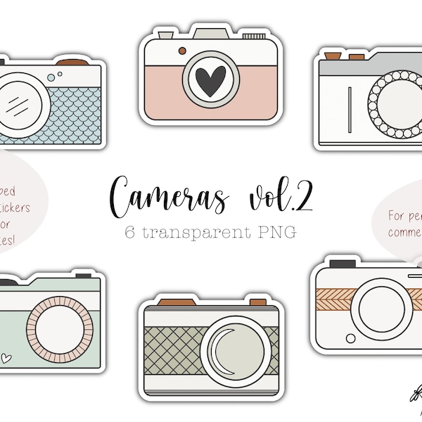Camera Stickers - Etsy