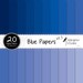 Solid Blue Digital Papers | 20 Seamless Night Blue Backgrounds | Dark ...