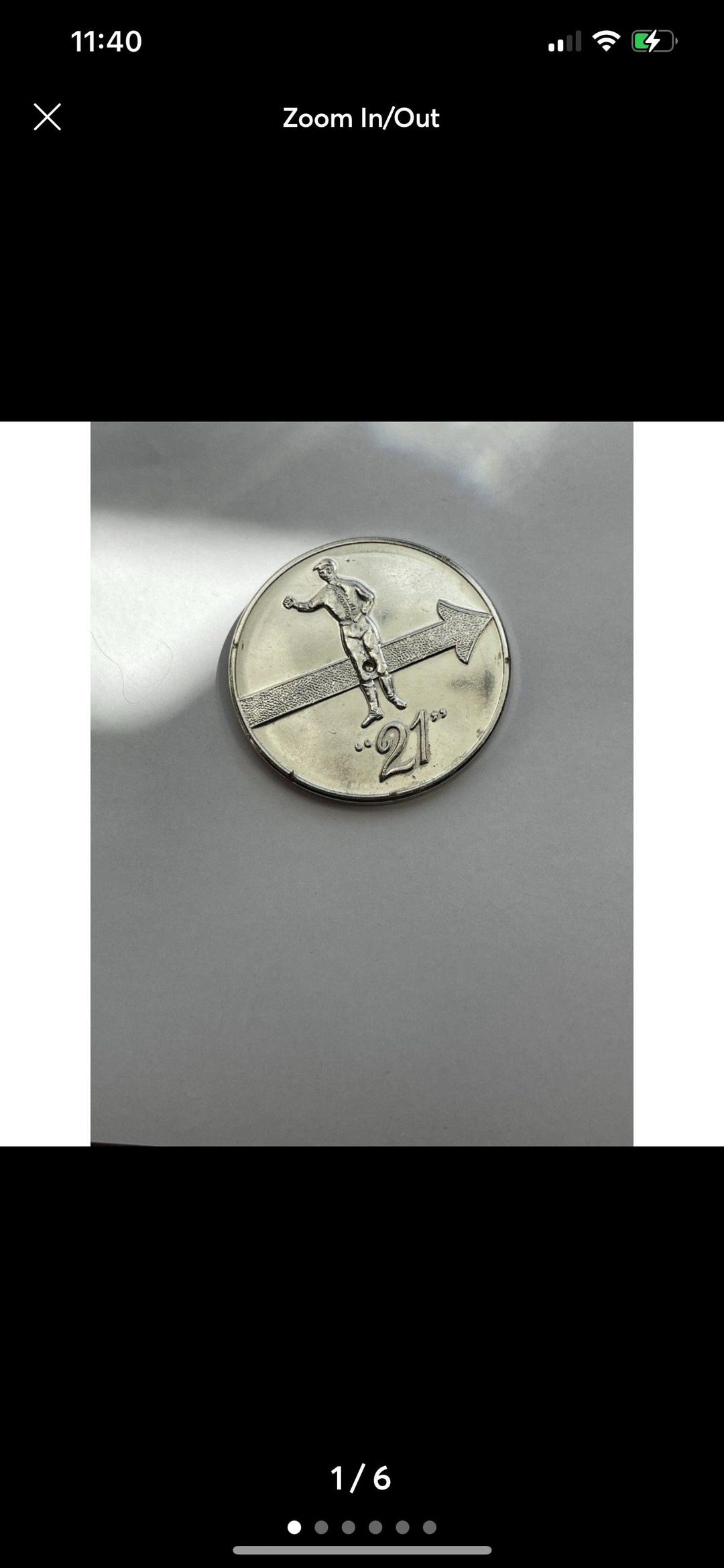 Vintage the " 21 " Club New York City Spinner Coin Medallion Token NYC ...