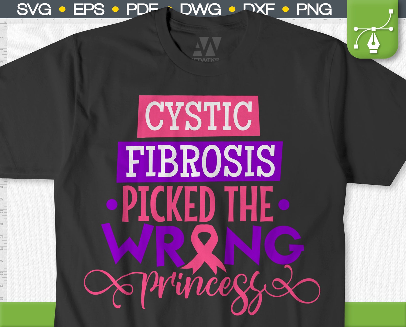 Cystic Fibrosis Awareness Ribbons SVG Survivor Cancer Svg by - Etsy