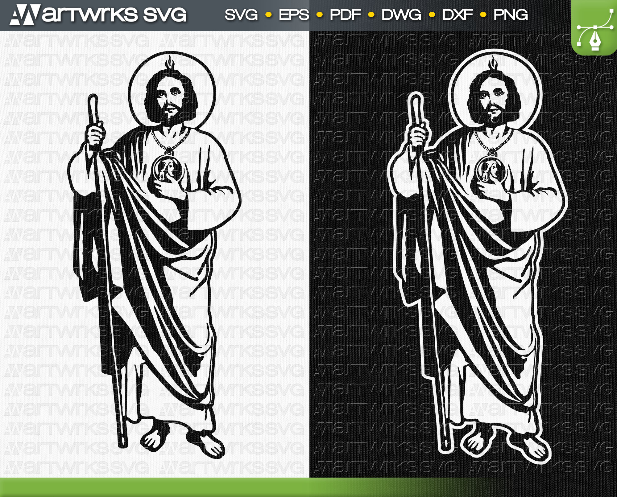 San Judas SVG Saint Judas St. Jude Thaddeus SVG St | Etsy