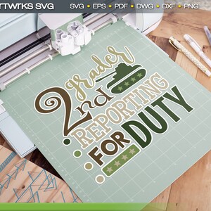 2nd GRADE SVG First day of school SvG file cut file by | Etsy