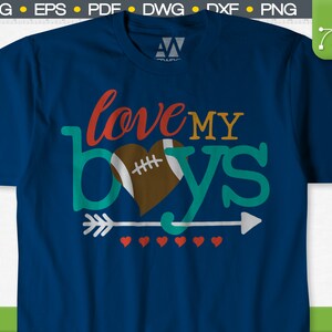 Mom of Boys SVG Football Mom SVG Sports Svg Designs Football - Etsy