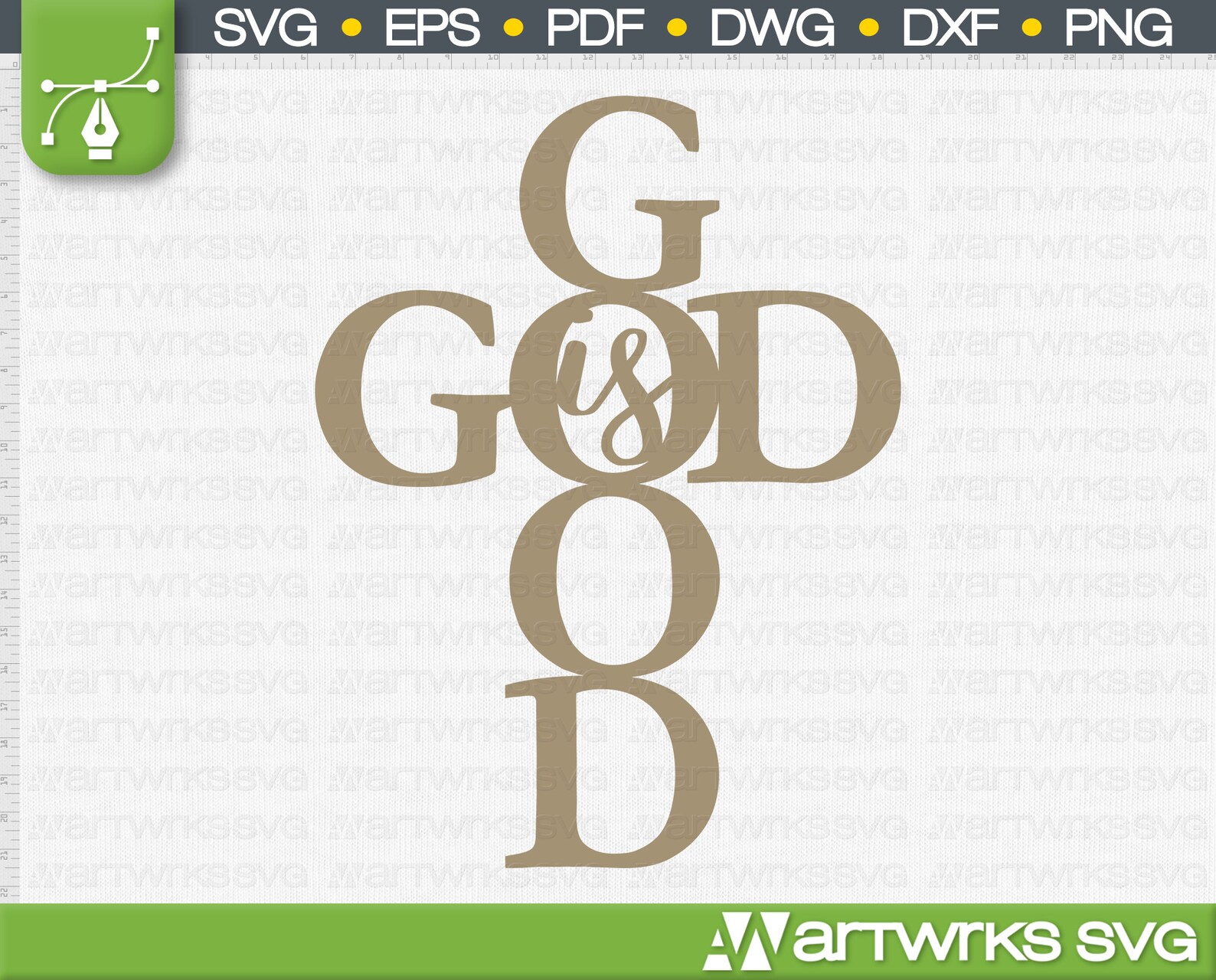 God is Good Cross SVG Christian SVG Files | Laser Cut Files by Artworks ...