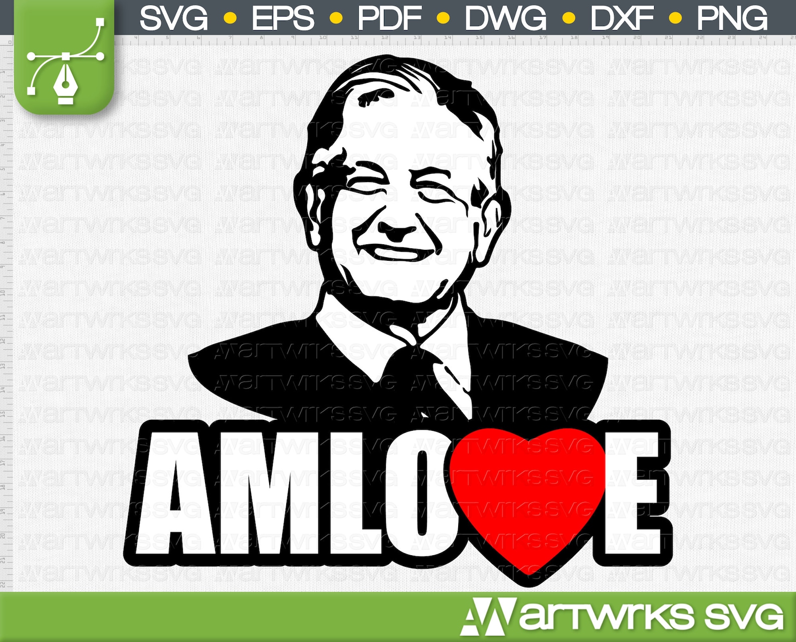 Andres Manuel Lopez Obrador AMLO Mexico by Artworks SVG | Etsy