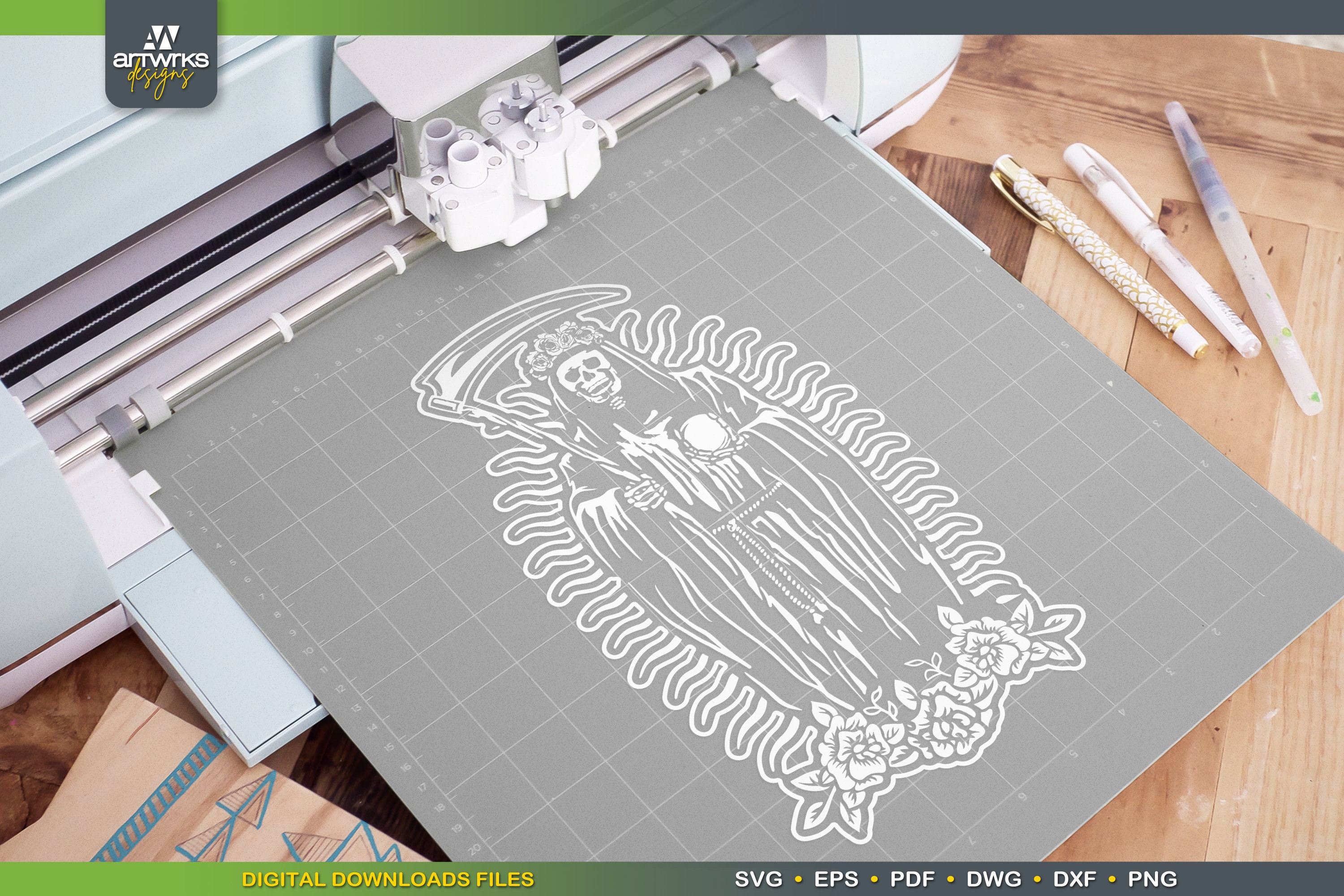 SANTA MUERTE SVG Holy Death Grim Reaper La Santisima Muerte - Etsy México