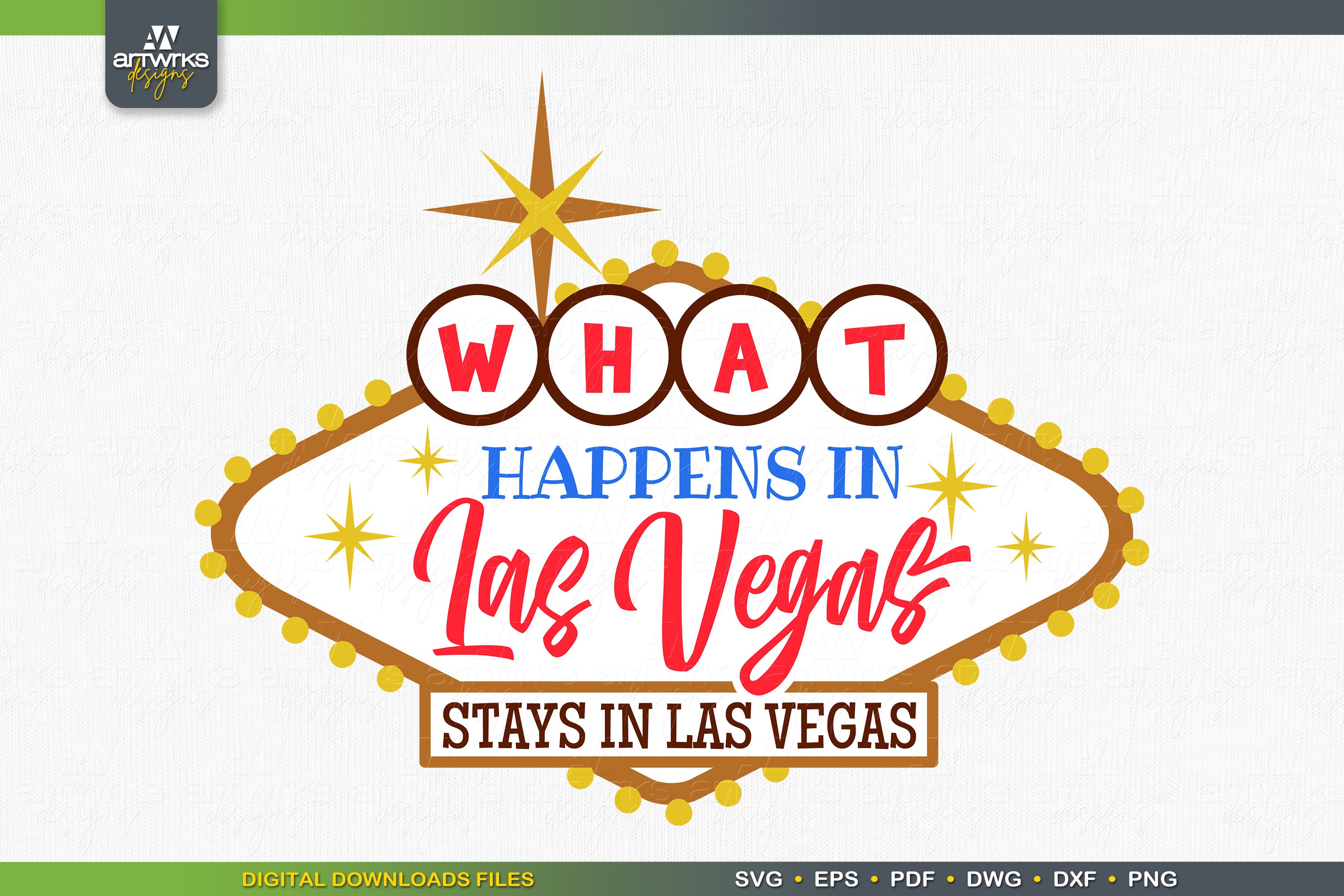 LAS VEGAS sign What happens in vegas SVG files for Cricut - Etsy España