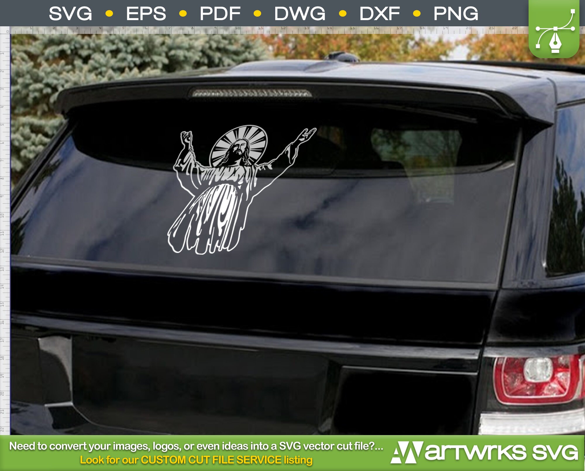 Jesus SVG Laser Cut Files Religious SVG by Artworks SVG - Etsy