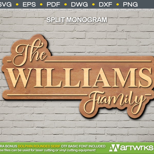 Last Name Svg - Etsy