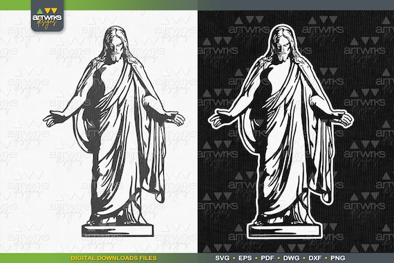 Christus Cut File Lds Christus SVG Religious Cut File Jesus - Etsy