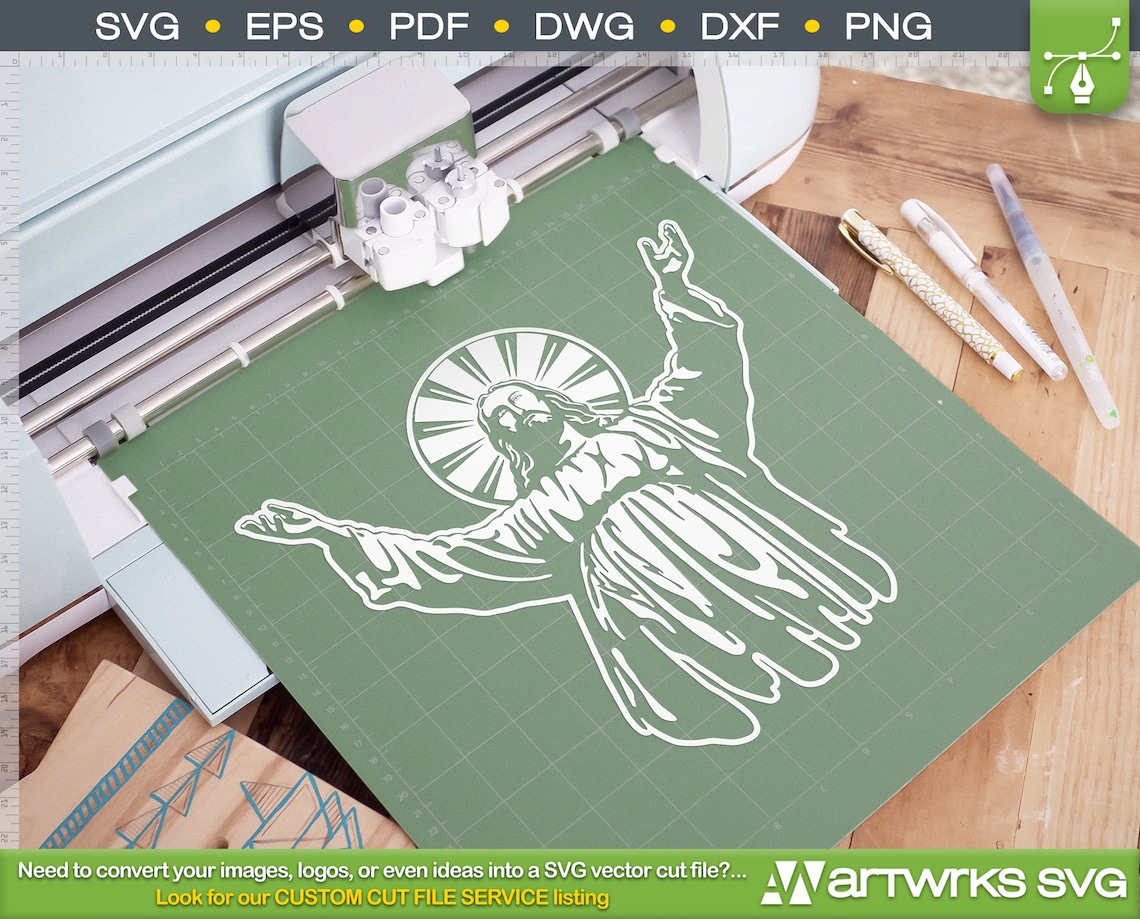 Jesus SVG Laser Cut Files Religious SVG by Artworks SVG - Etsy