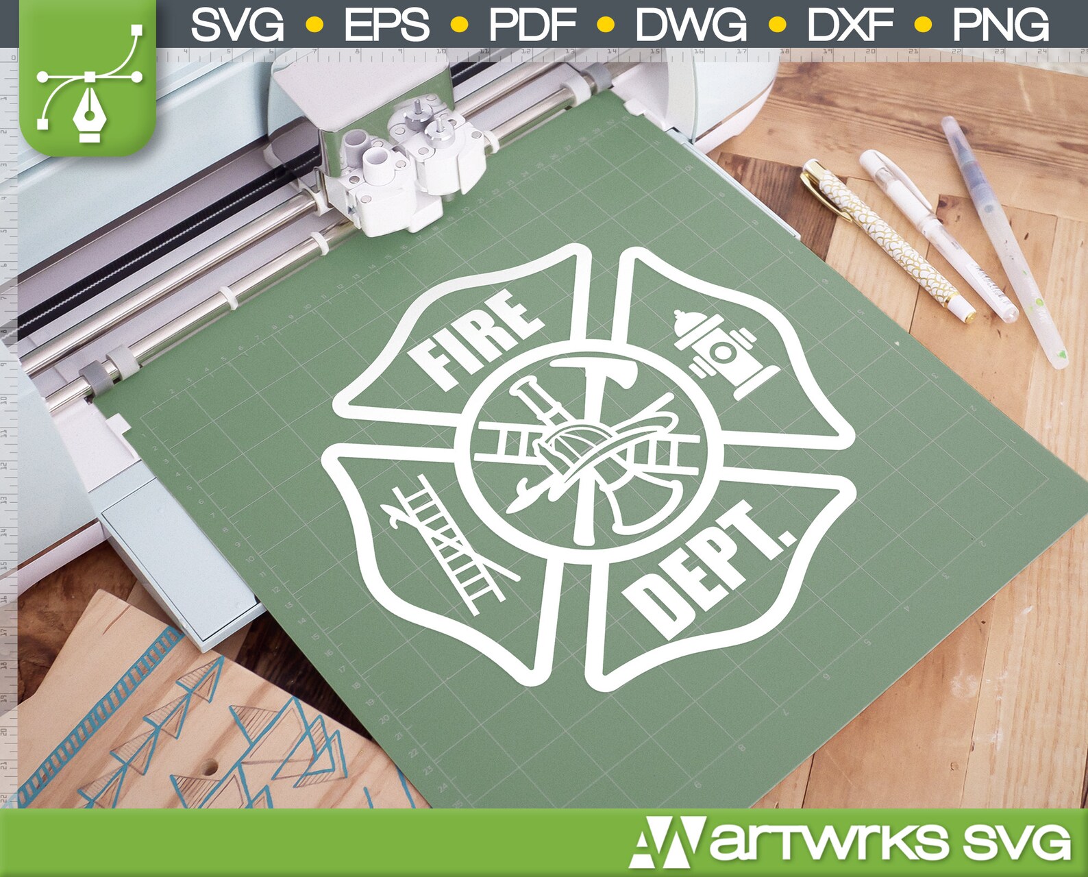 Fire Emblem Firefighter Svg Clipart Fire Svg by Artworks SVG - Etsy