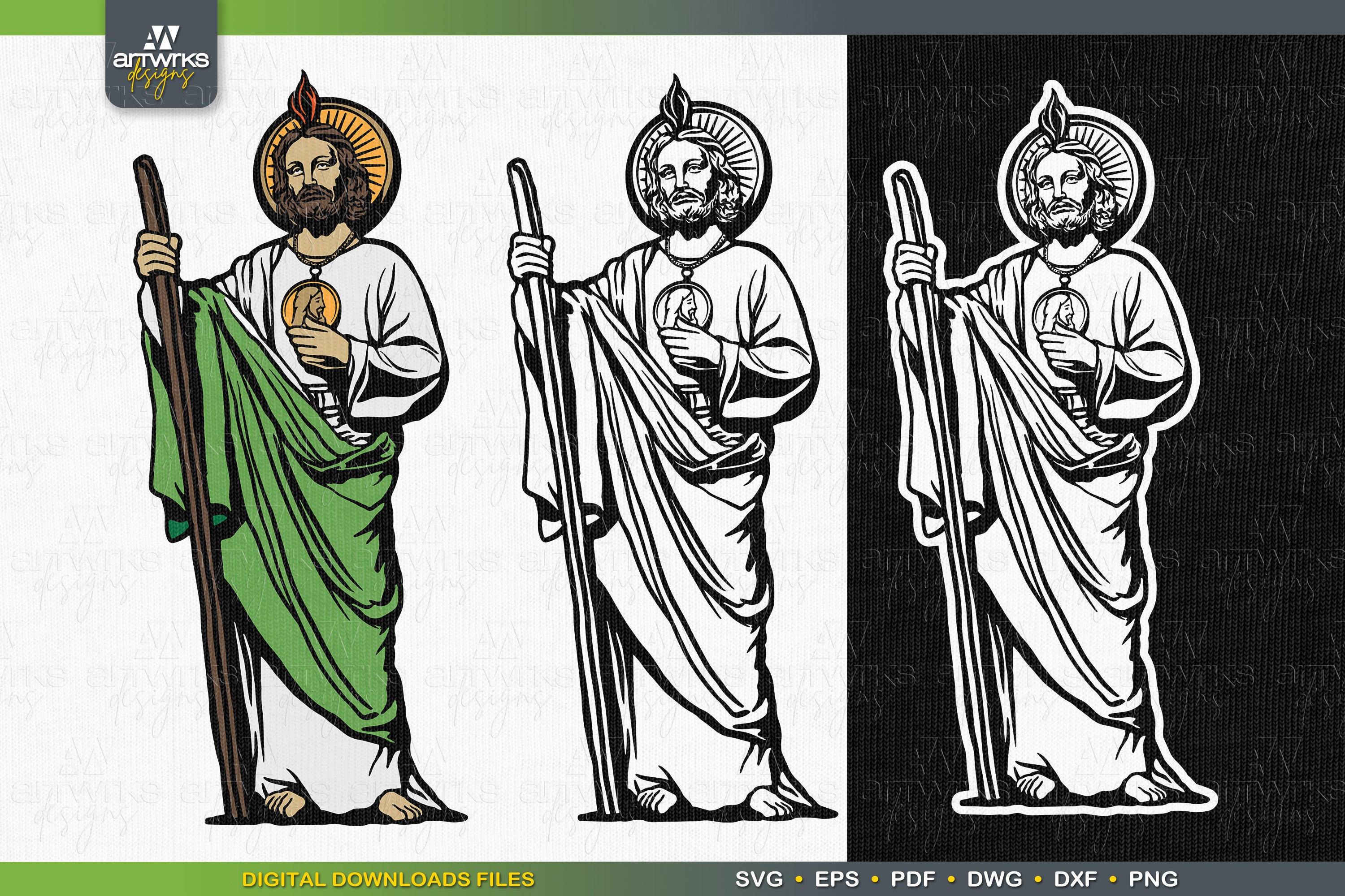 St JUDE THADDEUS SVG Bundle San Judas Svg Religious Svg | Etsy