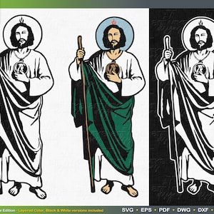 San Judas SVG | St. Jude Thaddeus Religious SVG Files for Cricut and ...