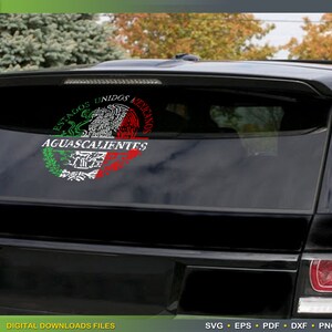 Distressed Escudo Nacional Aguila Mexicana Tricolor Aguascalientes ...