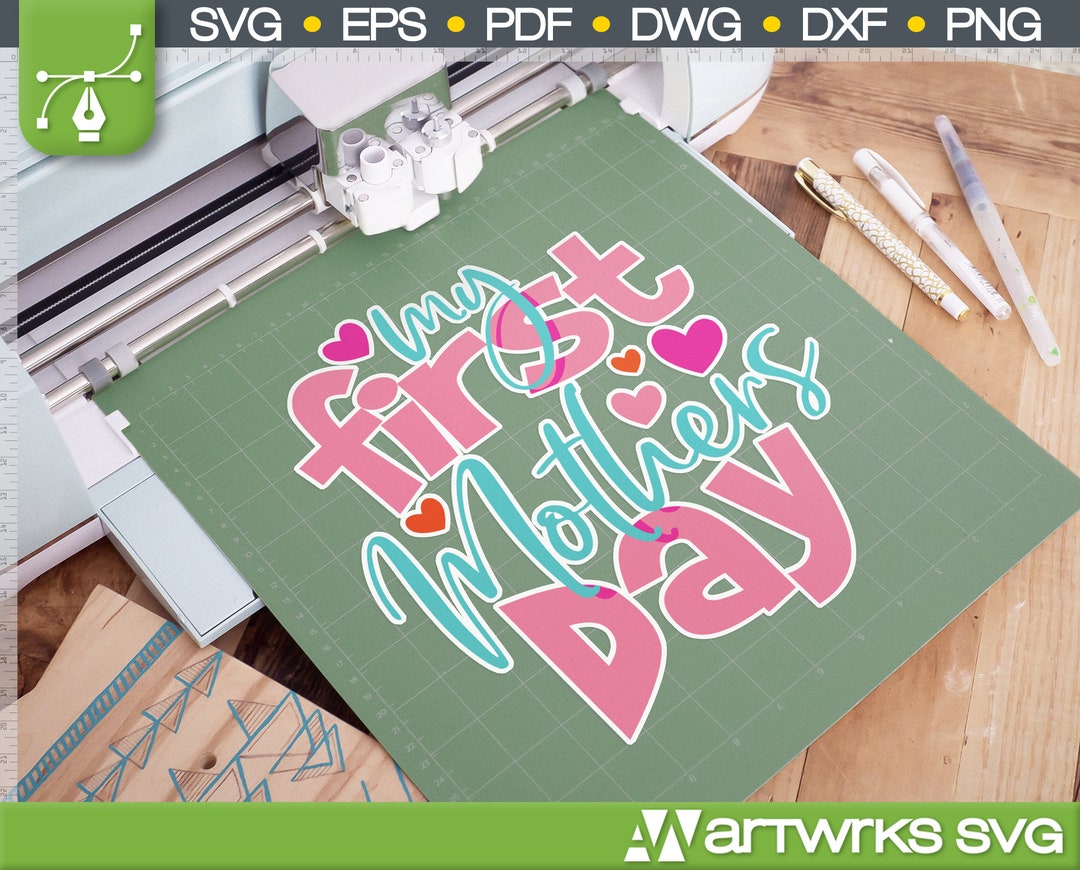 First Mothers Day Mom Life SVG Cute Clipart | Mom Svg by Artworks SVG ...