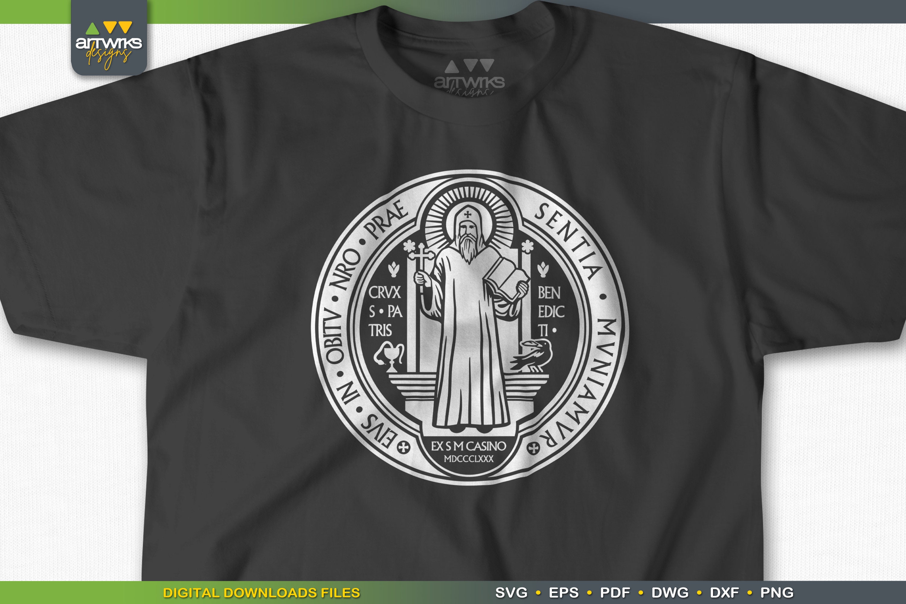 San Benito | Saint Benedict Medal Catholic SVG Files for Cricut and ...