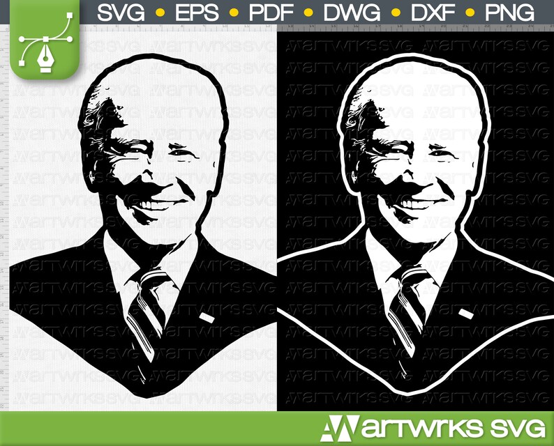 Joe Biden Democrat Clip Art POTUS 46 Biden by Artworks SVG - Etsy