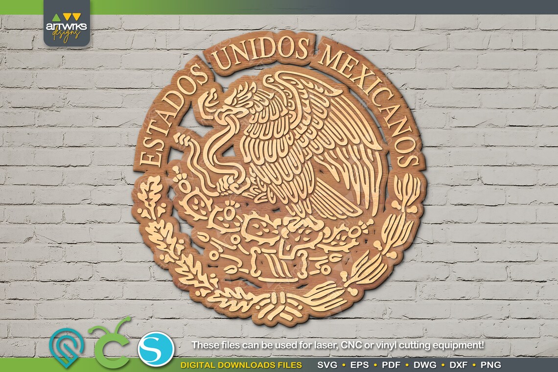 Escudo Mexico Aguila Mexicana Escudo Nacional Mexican Eagle - Etsy
