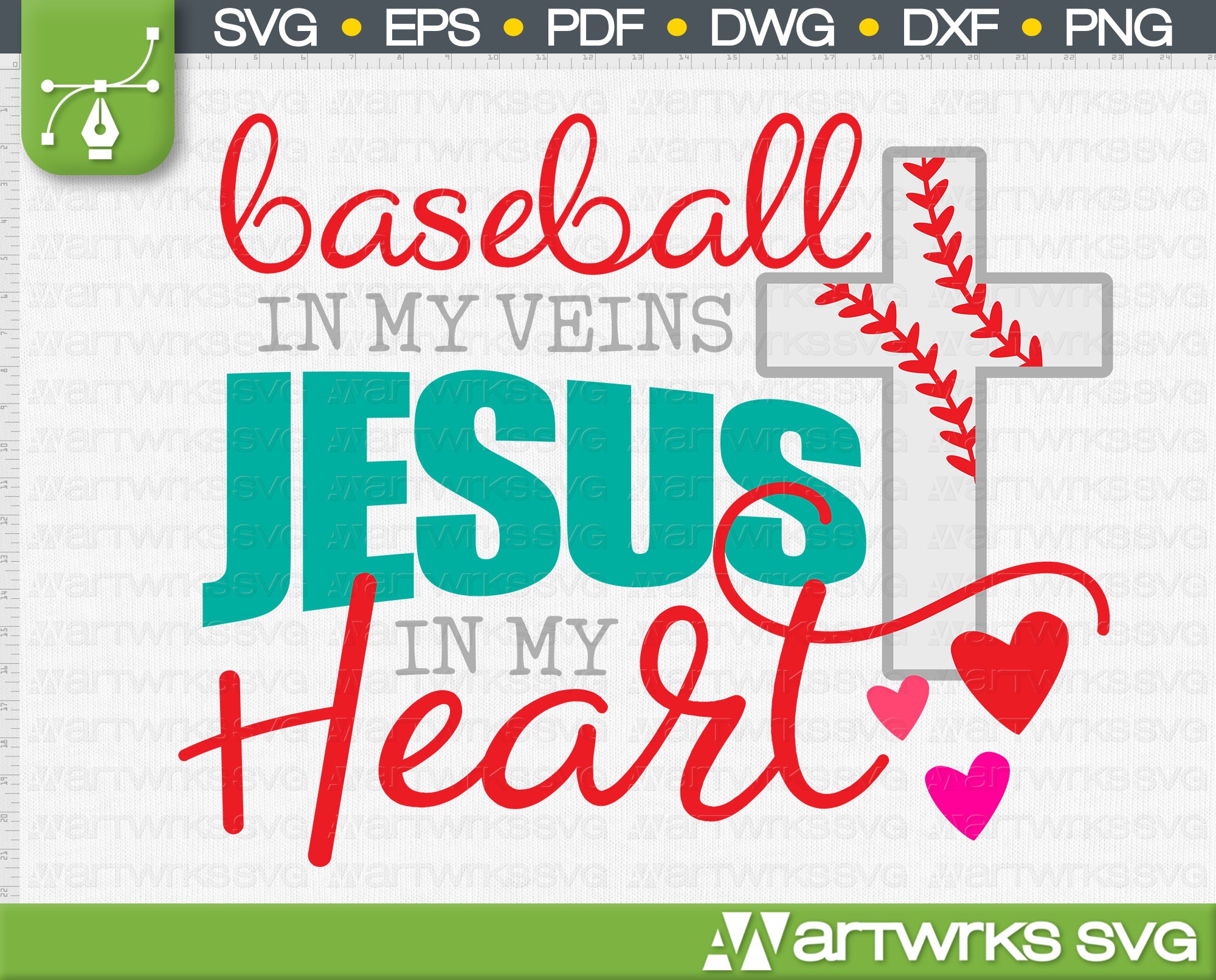 Christian Svg Files Cute Clipart Baseball Svg Jesus SVG by | Etsy